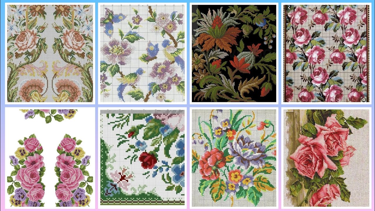 Very Beautiful & Stunning Cross stitch patterns ideas - YouTube