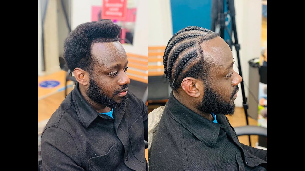 How to Cornrow Afro Kinky Hair on Selassie ep.#20 - YouTube