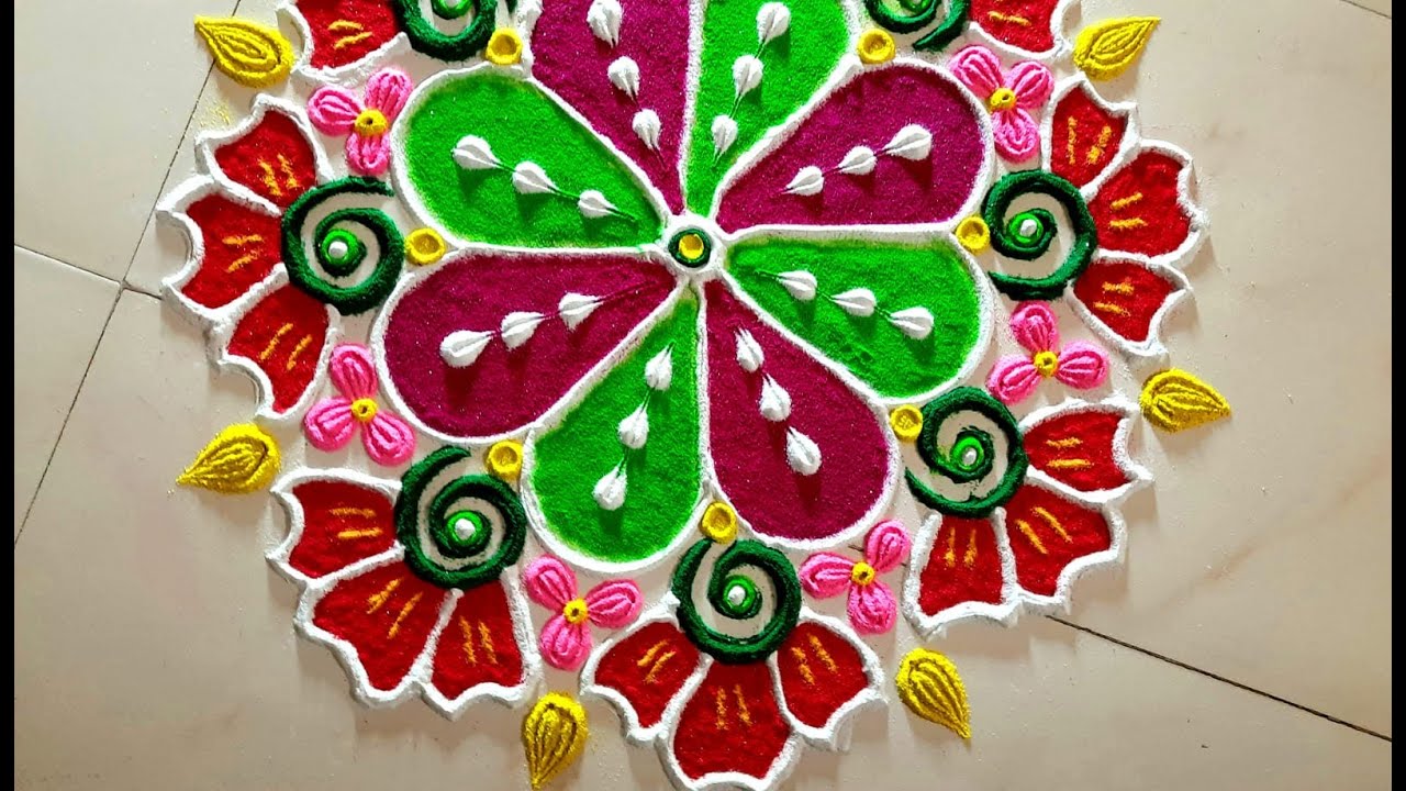 Stunning|Easy|multicoloured|Festive|Beautiful rangoli designs & Indian ...