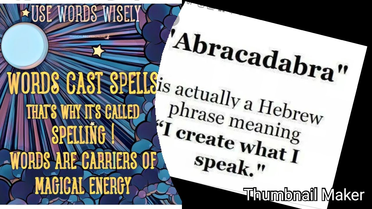 Magic & Words #abracadabra - YouTube