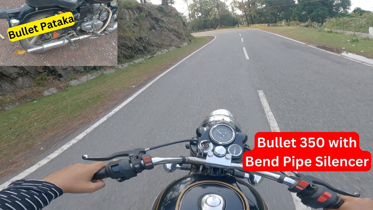 Bend Pipe with Short Punjab on Bullet 350 BS4 | Bullet Patakha - YouTube