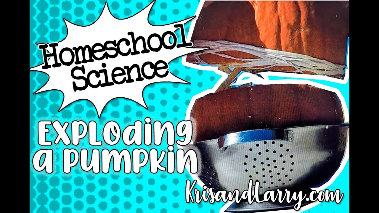 Homeschool Science EXPLODING PUMPKIN - How many rubber bands does it take? KrisandLarry - YouTube