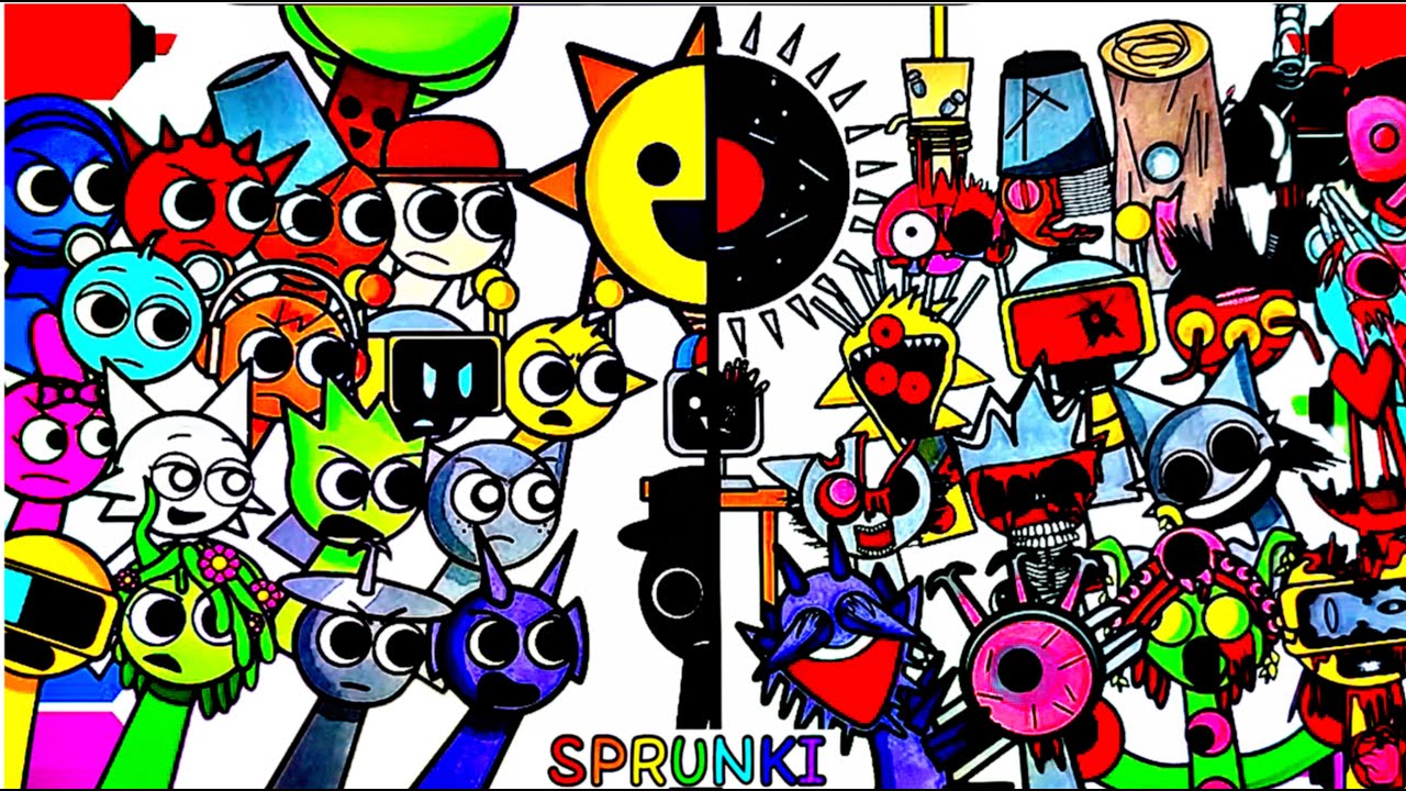 How to Color All Original Sprunki vs All Sprunki Phase 8 / Incredibox ...