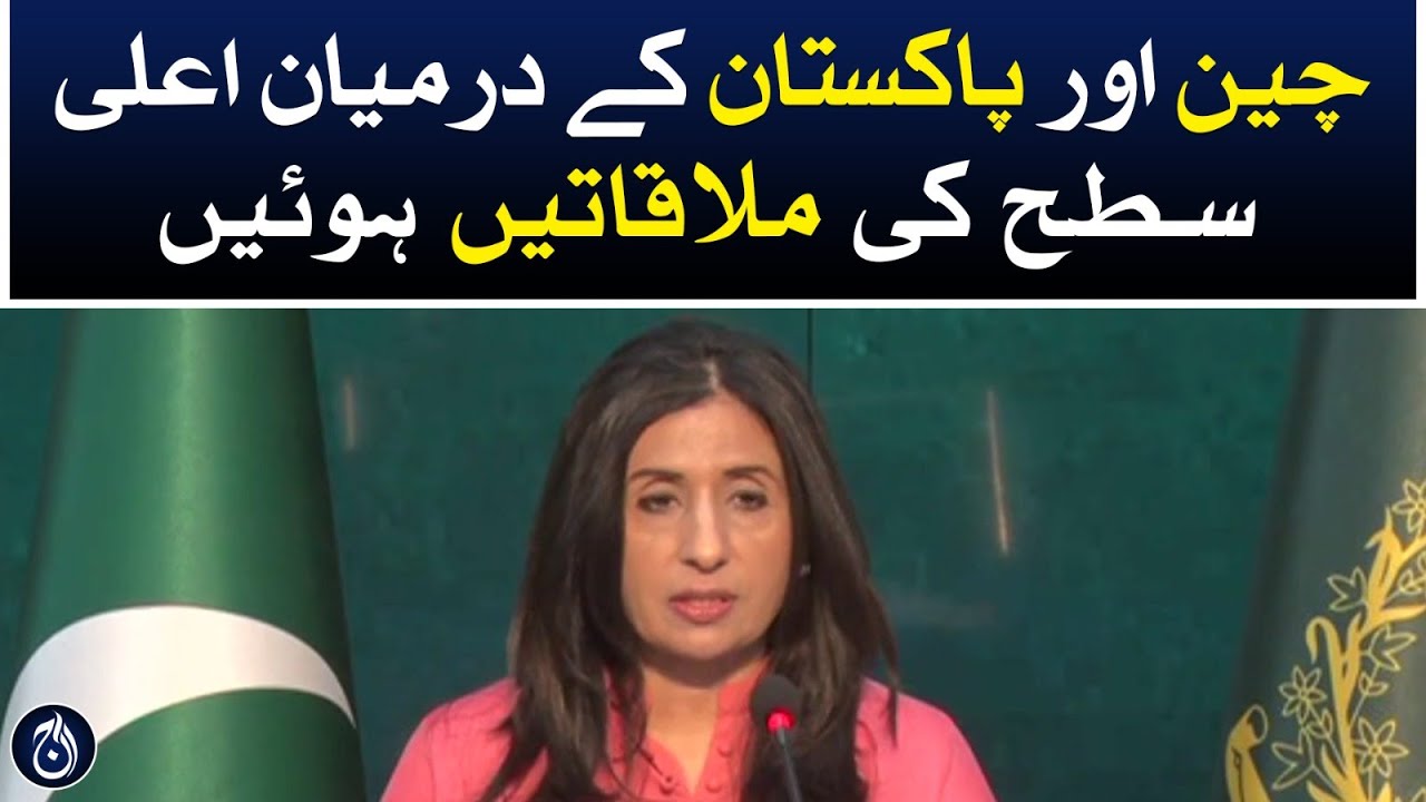 High level meetings were held between China and Pakistan: Mumtaz Zehra ...