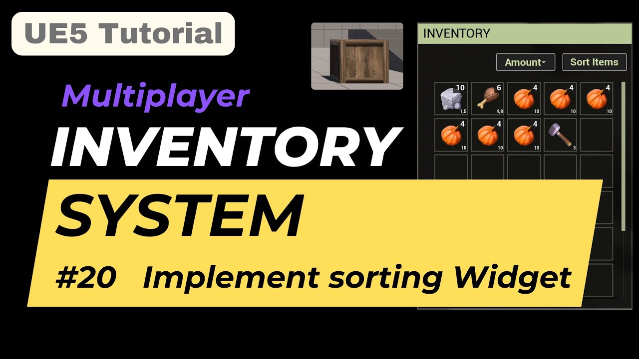 Implement items sorting Widget #20 | Multiplayer Inventory System in Unreal Engine 5 - YouTube
