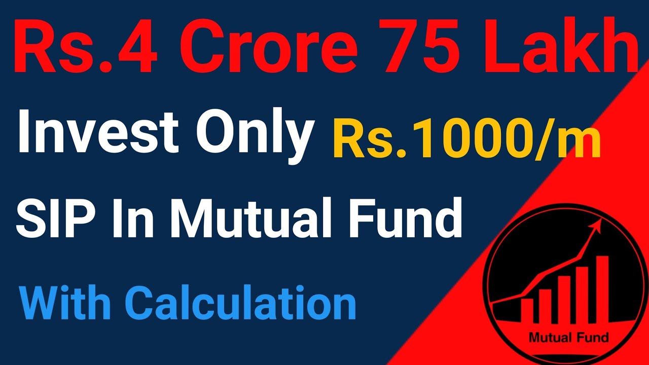 Rs.4 Crore 75 lakh Just Rs.1000/m #investment #stockmarket # ...