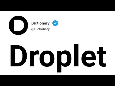 Droplet Meaning In English - YouTube