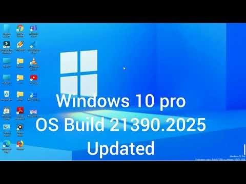 Windows 10 pro 21390-2025 review - YouTube