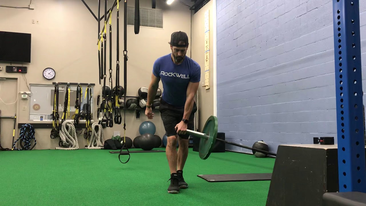 Split Stance Landmine RDL - YouTube