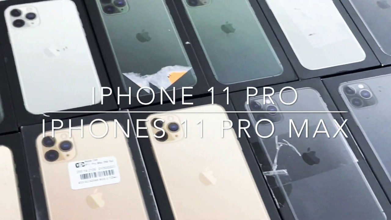 iPhones 11-11 pro -11 pro max with box accessories - YouTube