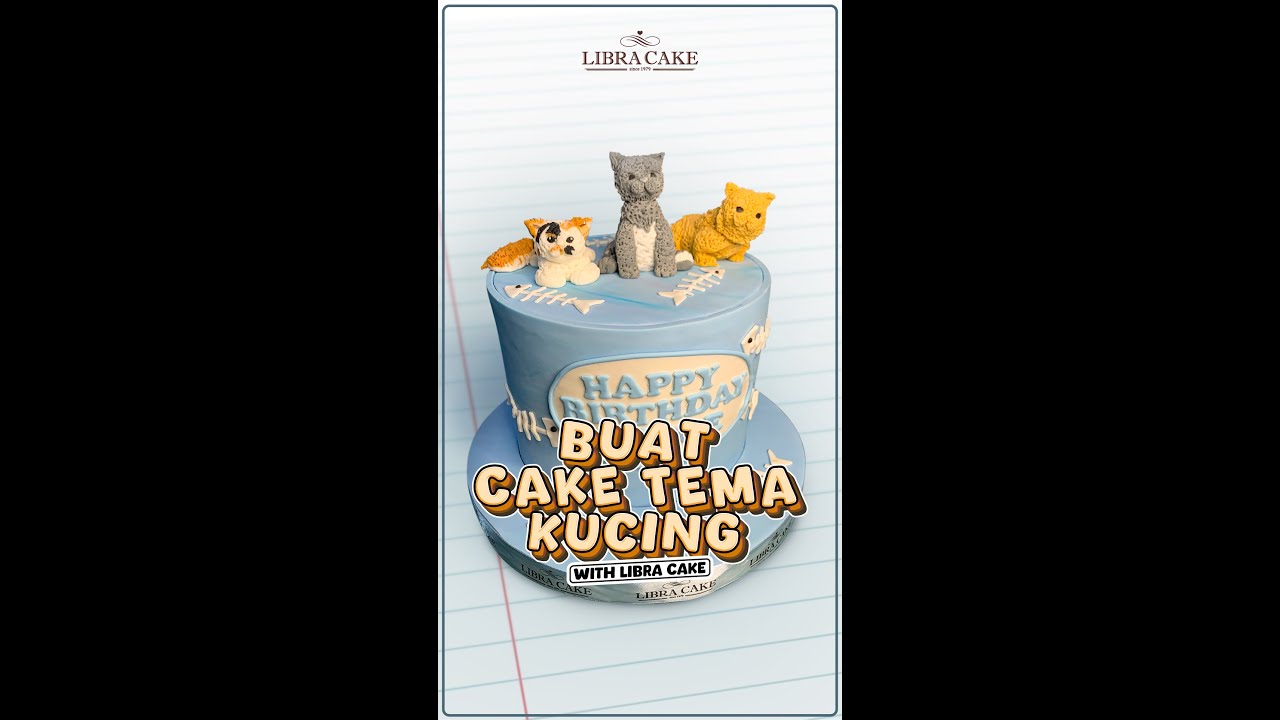 BIKIN CAKE TEMA KUCING! | Libra Cake - YouTube