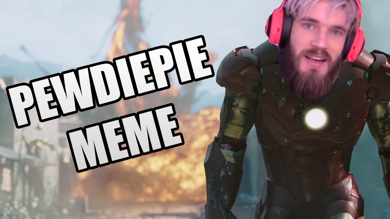 PEWDIEPIE REEEE (IRON MAN MEME) YLYL - YouTube