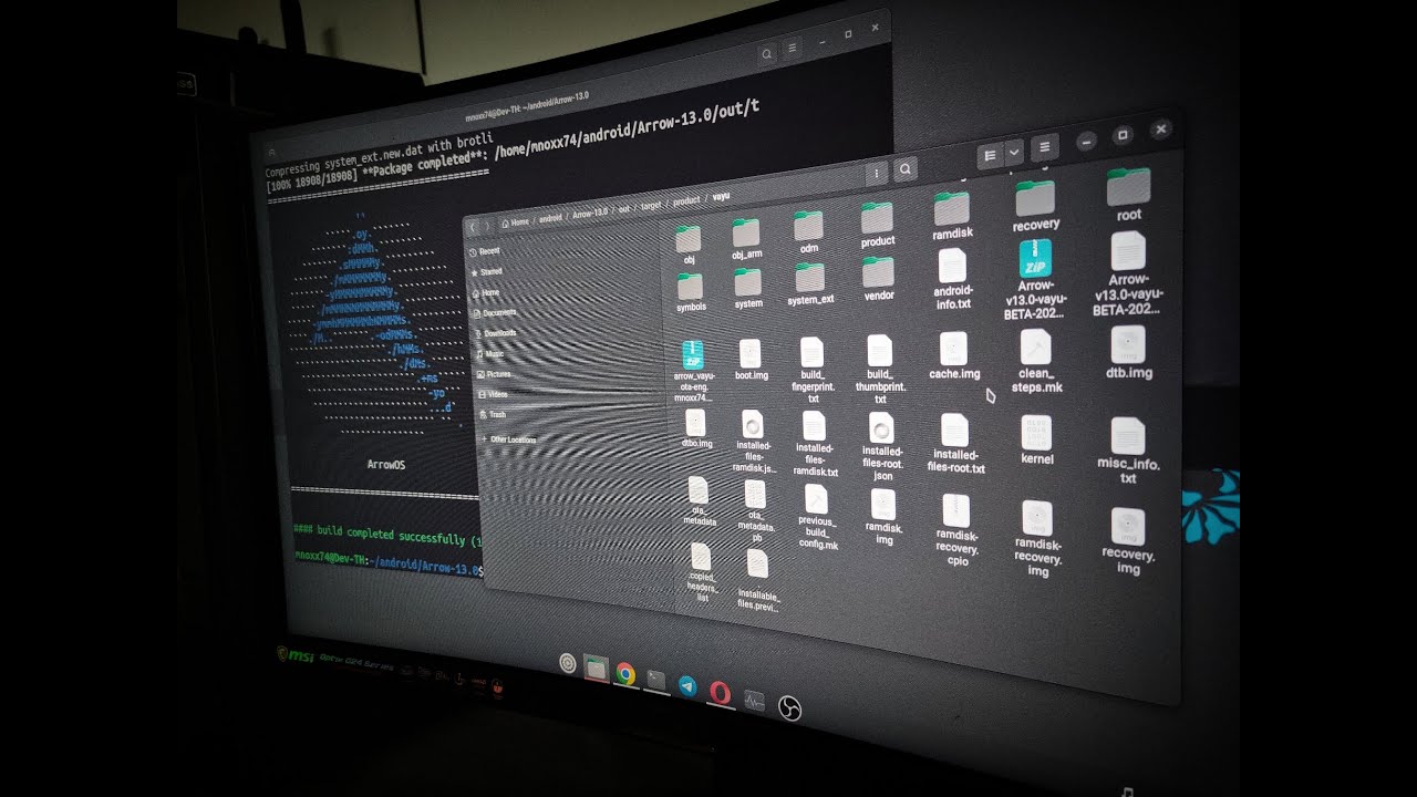 Arrow OS Android 13 [Poco X3 Pro] Build completed first boot successful ...