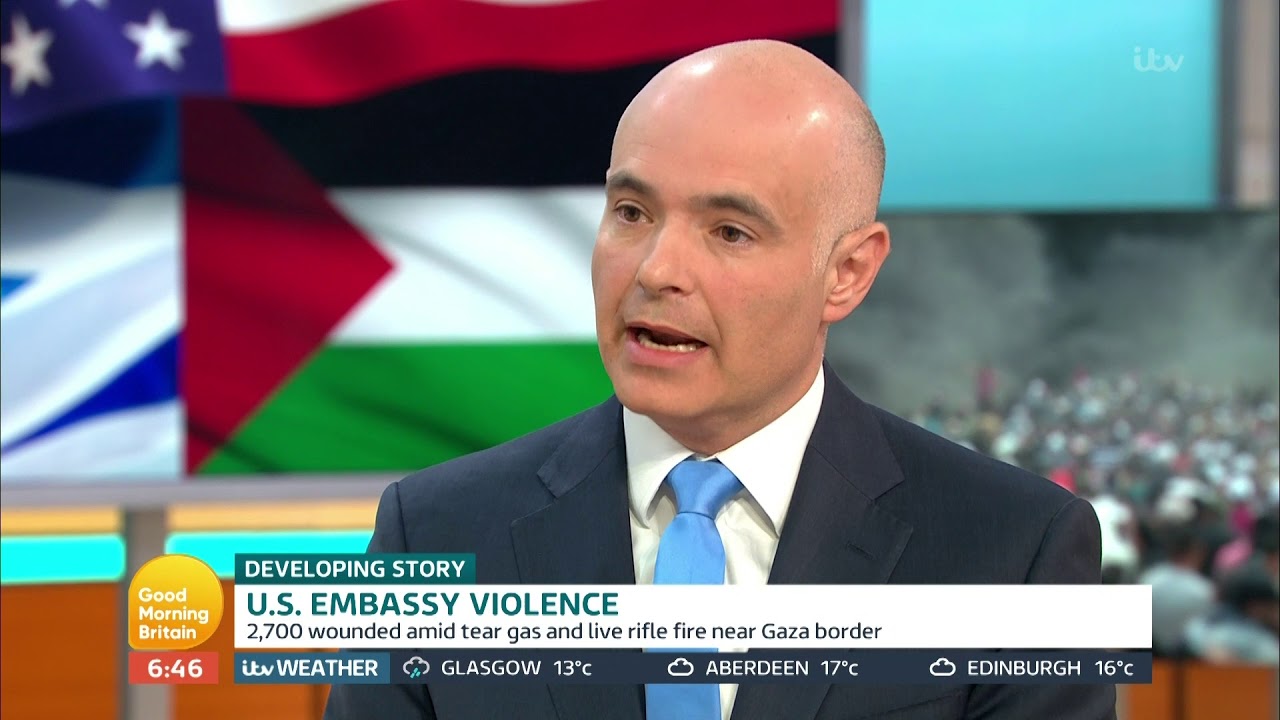 Michael Freeman Defends US Embassy | Good Morning Britain - YouTube