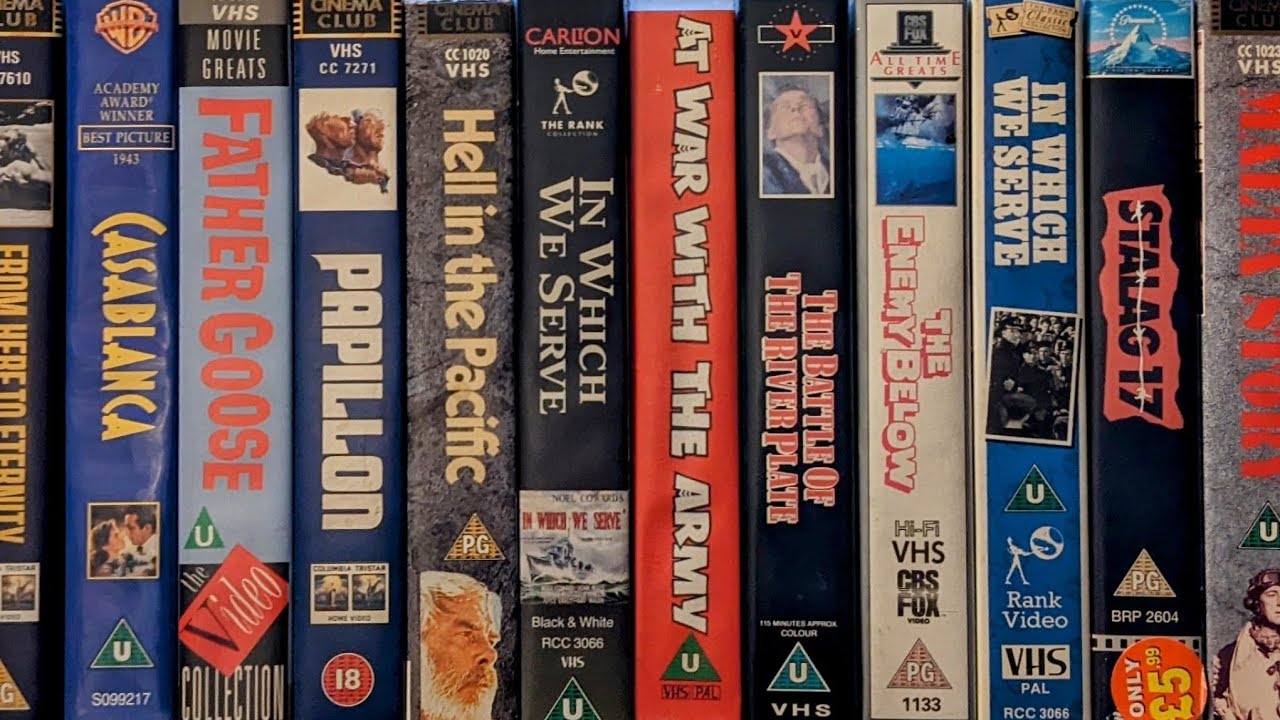 Classic World War II Films on VHS Tape Part 1 📼📺🎥🎬 - YouTube