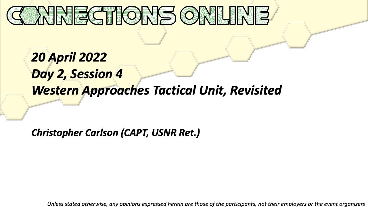 CO22 D2S4: Western Approaches Tactical Unit, Revisited - YouTube