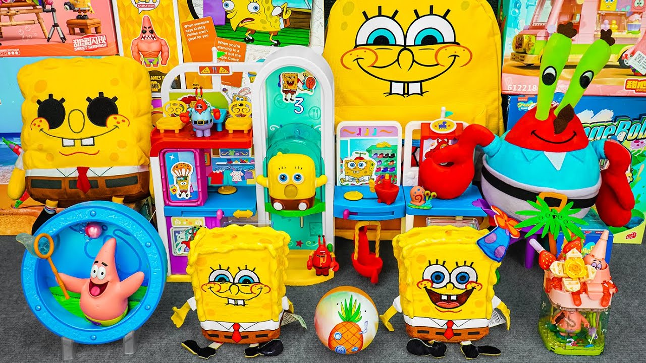 63 Minutes Satisfying With SpongeBob SquarePants Toy Collection ...