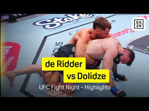 Reinier de Ridder vs Roman Dolidze | UFC Fight Night | DAZN Highlights