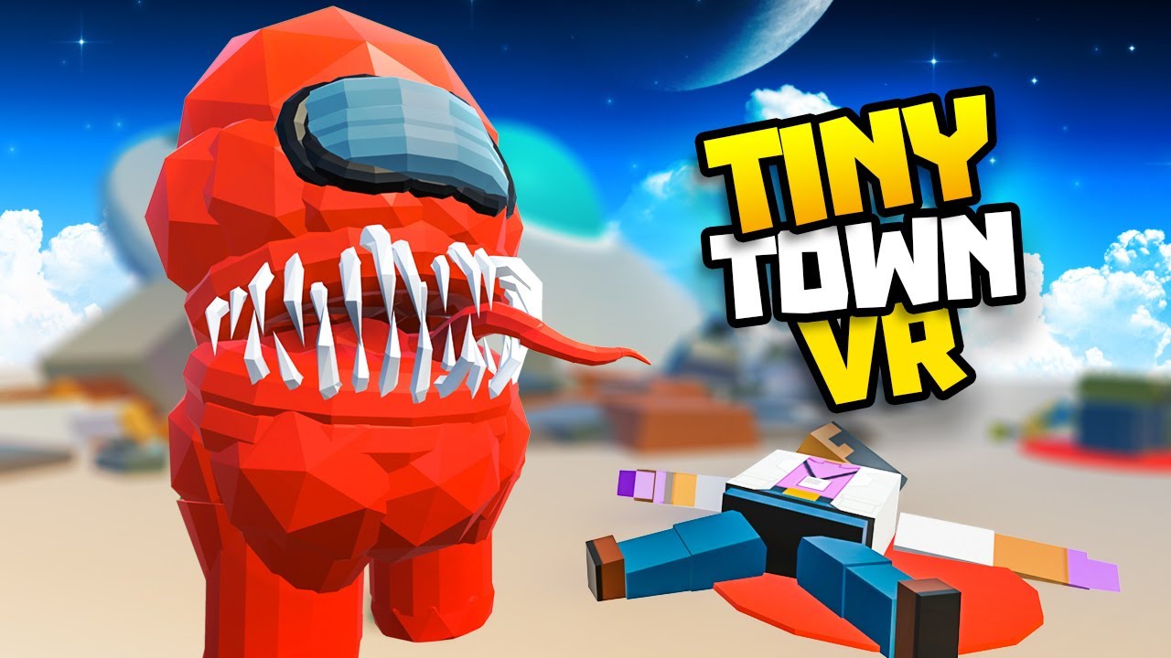 The AMONG US IMPOSTER Ruined the Tiny Town VR Space Program - YouTube