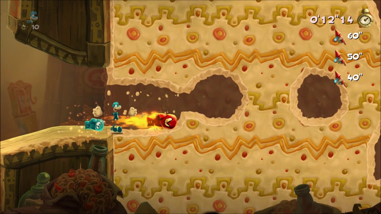 Rayman Legends | 3-4 Snakes on a Cake in 23,38 (former WR) - YouTube