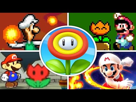 Evolution of Fire Flower in Super Mario Games(1985......2020) - YouTube