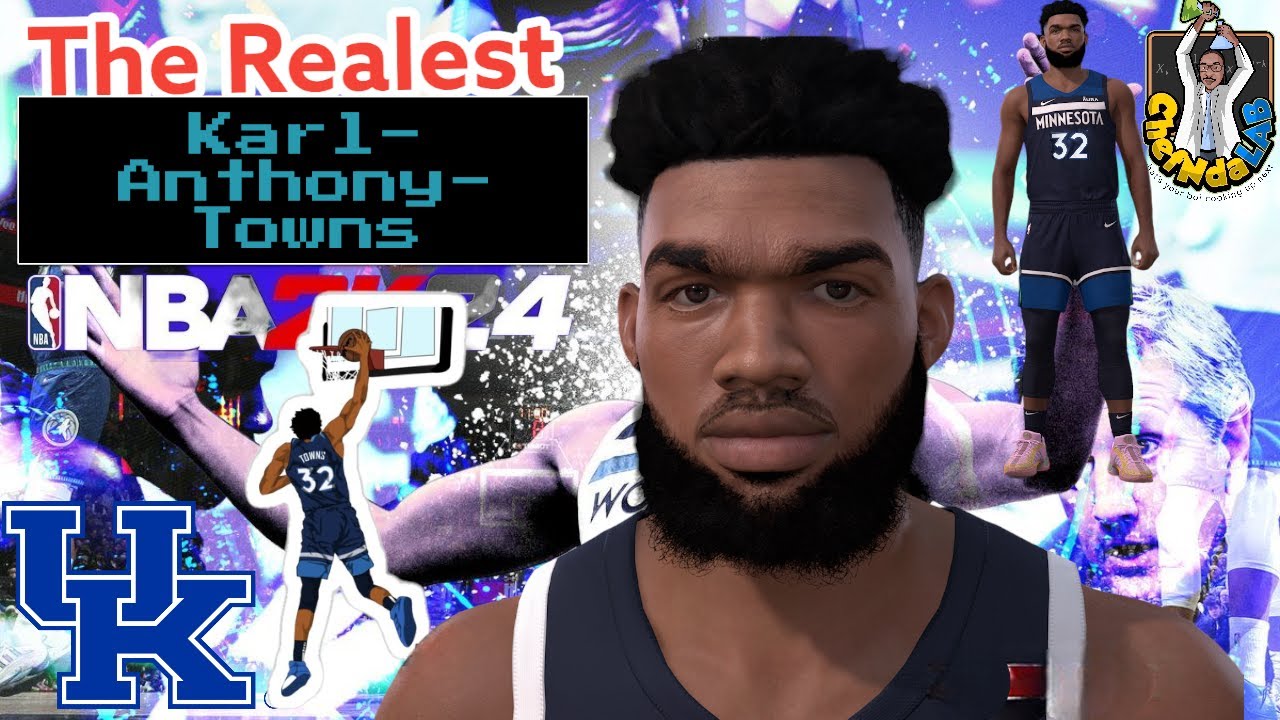 The Realest Karl Anthony Towns NBA 2k24 Face Creation (Chef's Edition ...