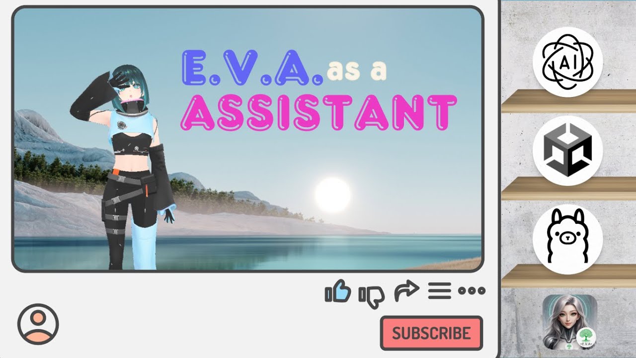 E.V.A. - AI desktop assistant, DEMO - YouTube
