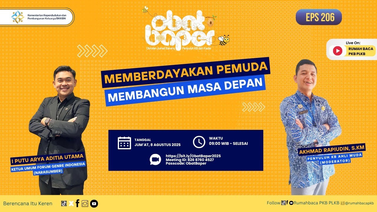 OBAT BAPER EP 206 l "MEMBERDAYAKAN PEMUDA, MEMBANGUN MASA DEPAN" - YouTube