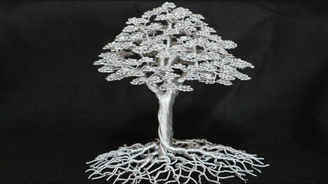 Making a tree out of aluminum wire - YouTube