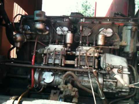 Gardner 6LX diesel engine test - YouTube