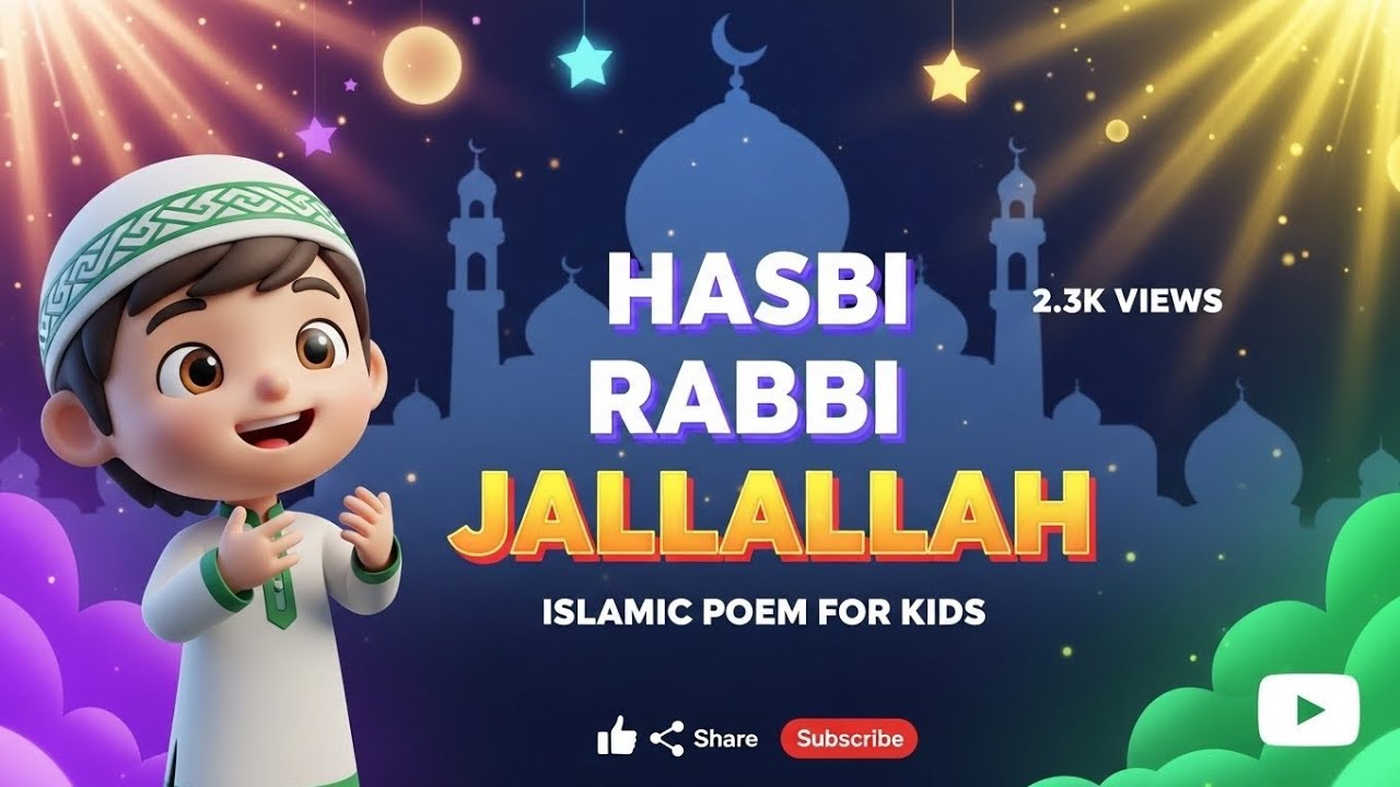 Hasbi Rabbi Jallallah | 3D Islamic Cartoon for Kids |Naqshbandi ...