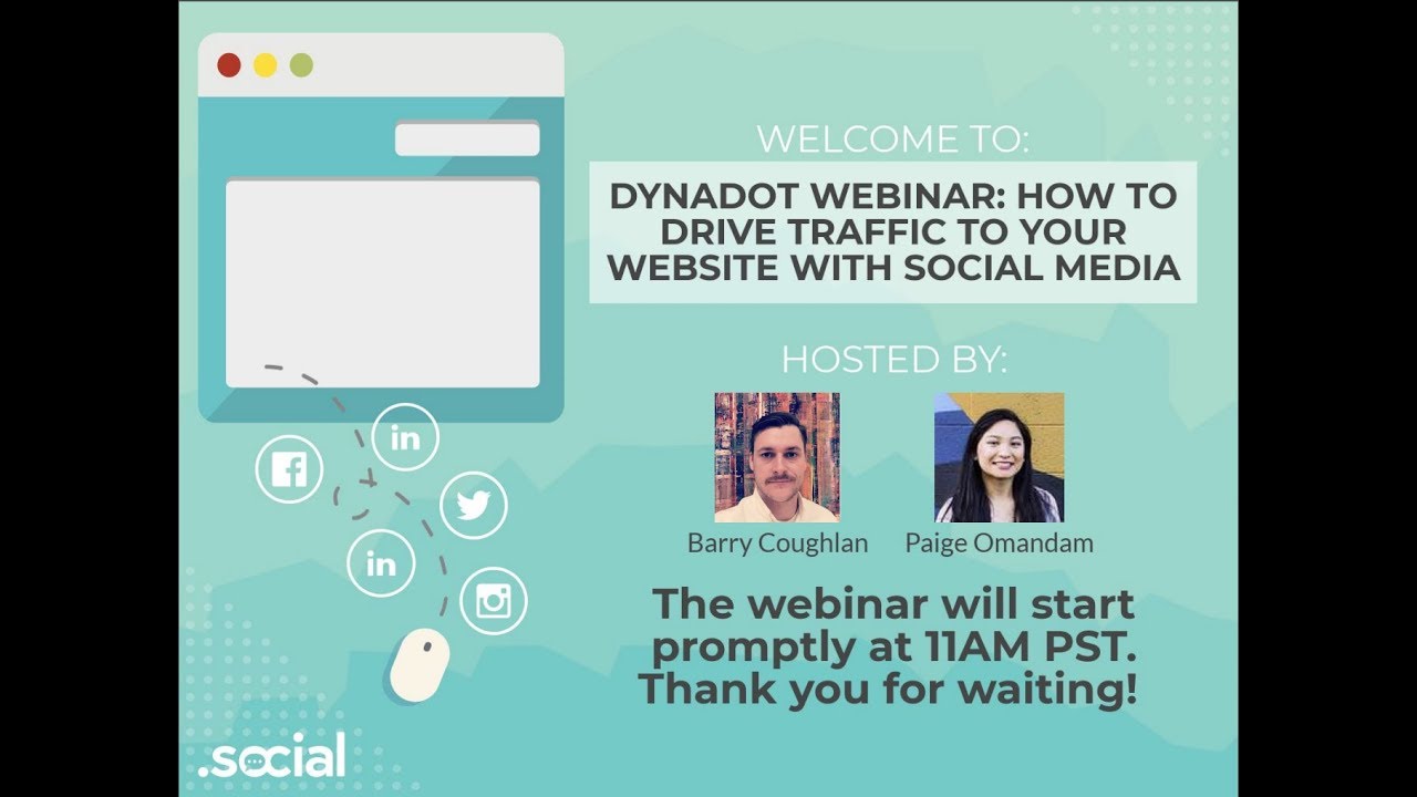 Dynadot Webinar: How to Drive Traffic to Your Website with Social Media ...