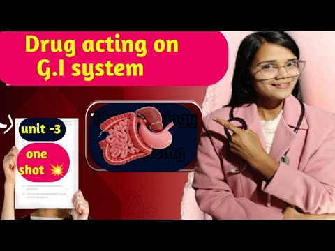 Drugs acting on GI system pharmacology| one short #bscnursing - YouTube