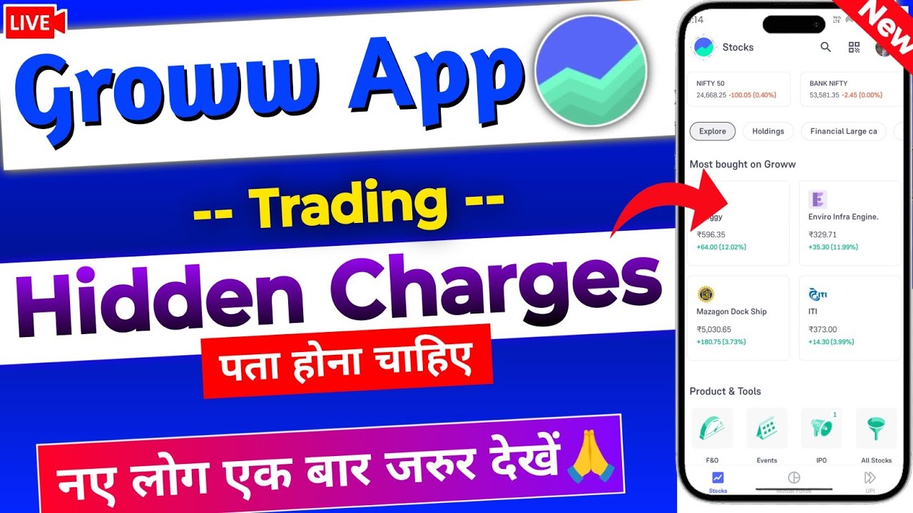 Groww hidden charges | Groww Charges | Groww new Charges | Groww New ...