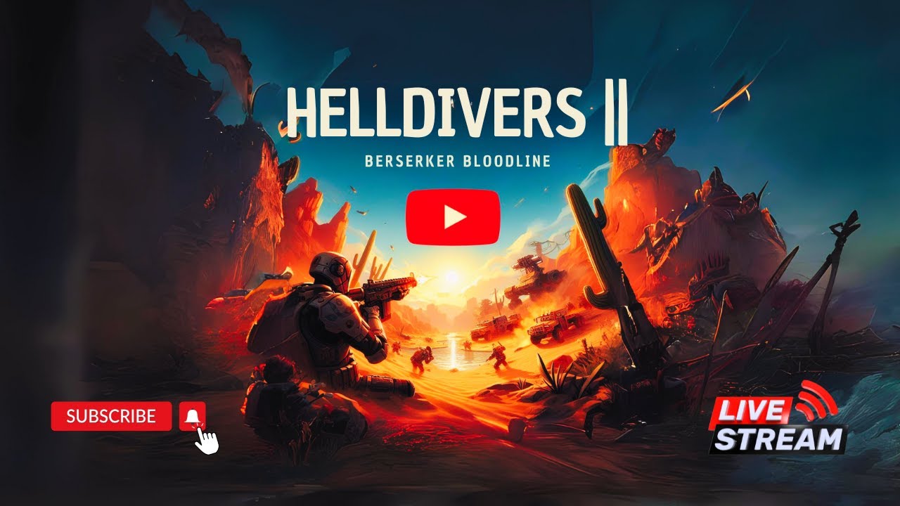 Helldivers 2 - Live Gameplay - Raid Spraying with Friends - YouTube