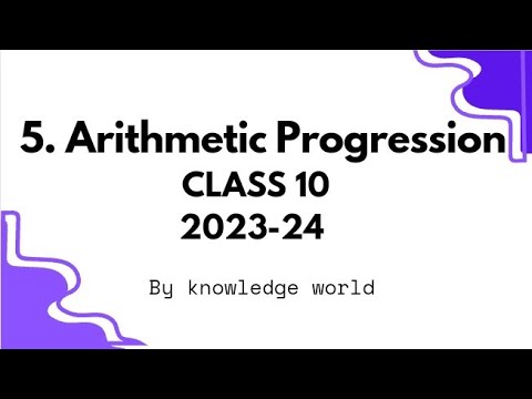 class 10 math chapter 5 Arithmetic progressions/AP series - YouTube