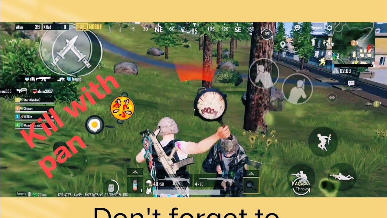 Kill with Pan 🍳 🥘 | Pan shot in pubg | Pan kill | pan 🍳 in Pubg | Click ...