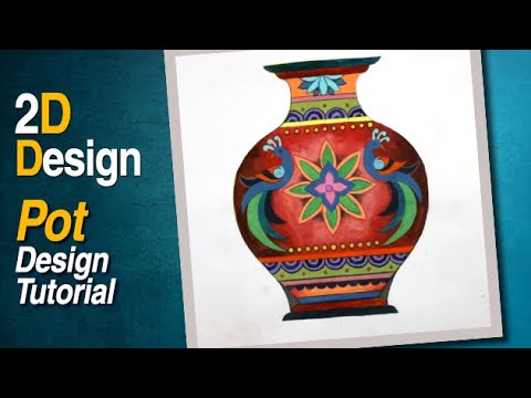 𝗙𝗹𝗼𝘄𝗲𝗿 𝗣𝗼𝘁 𝗗𝗲𝘀𝗶𝗴𝗻 - Tutorial for Intermediate Drawing Exam - Art By ...