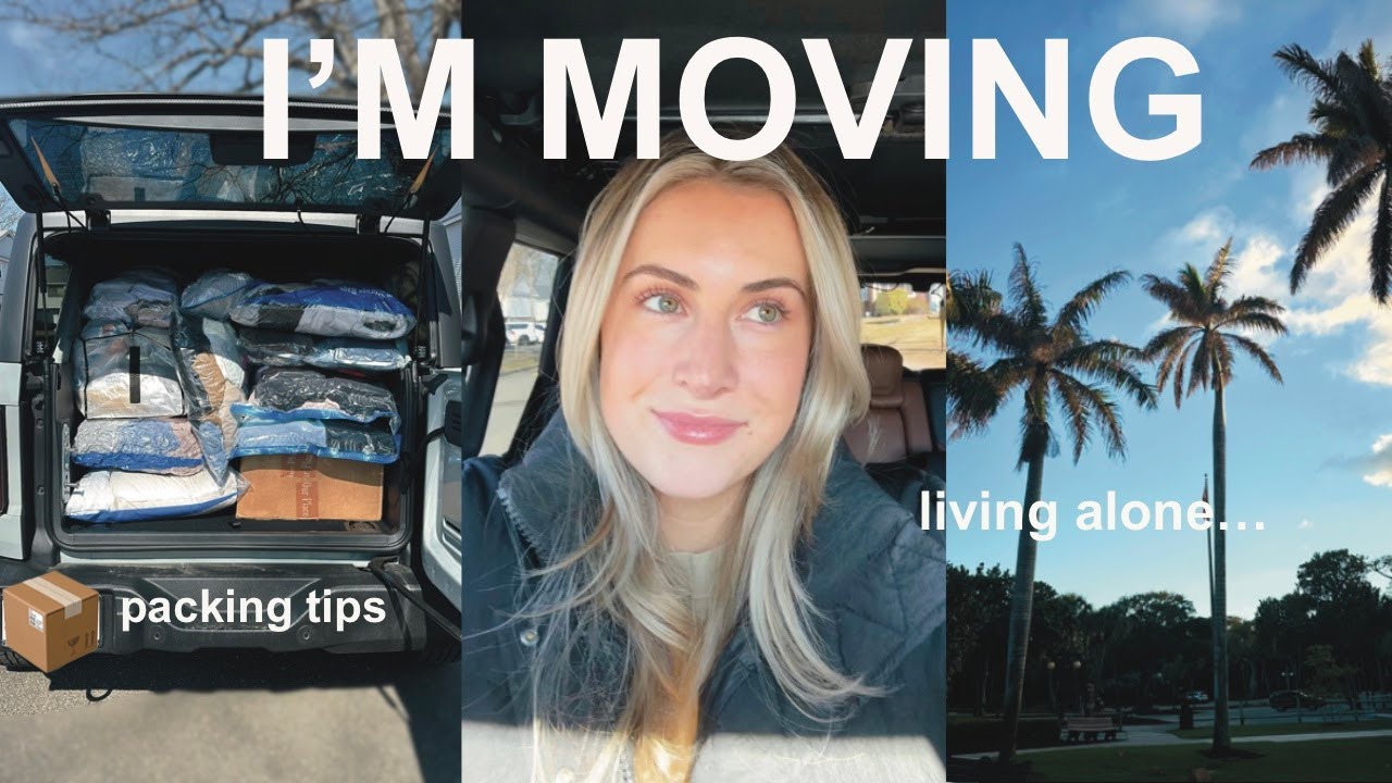 I'M MOVING OUT FOR THE FIRST TIME packing tips 📦 + living alone - YouTube