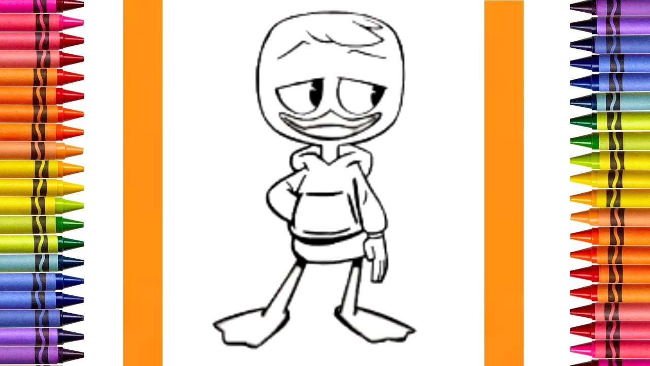 The Coloring Couple Presents: Louie Duck from DuckTales |How to Color ...