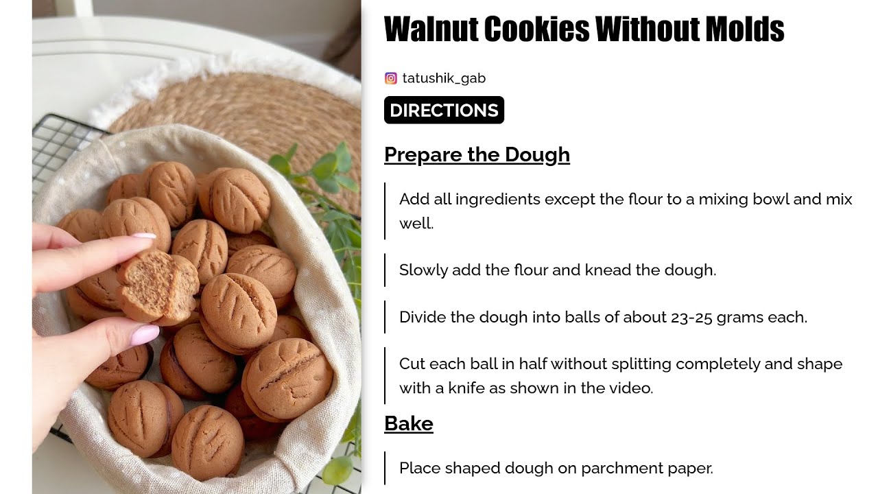Perfectly Crispy Walnut Cookies: Easy Recipe Without Molds! - YouTube