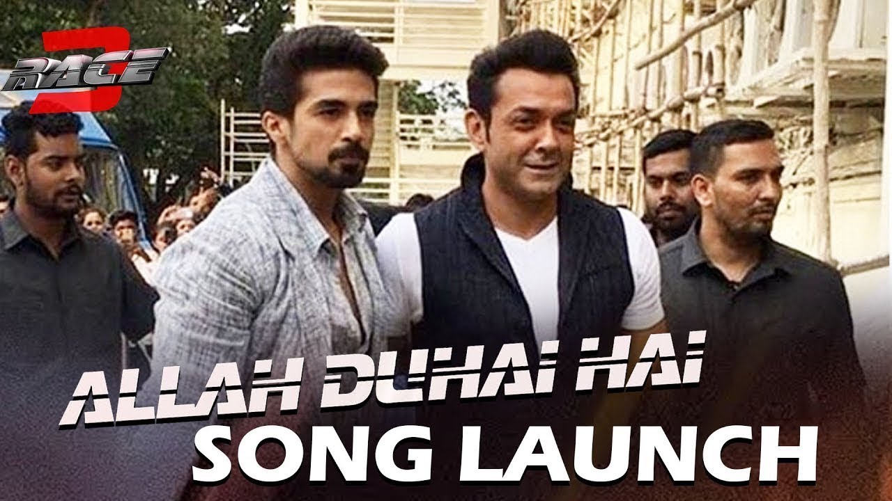 Boby Deol And Sadiq Saleem GRAND ENTRY At Allah Duhai Hai Song Launch ...