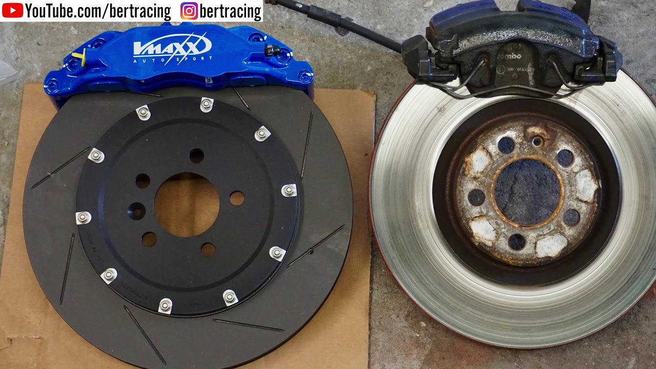 big brake kit on VW Polo R WRC 350hp / 530Nm - YouTube