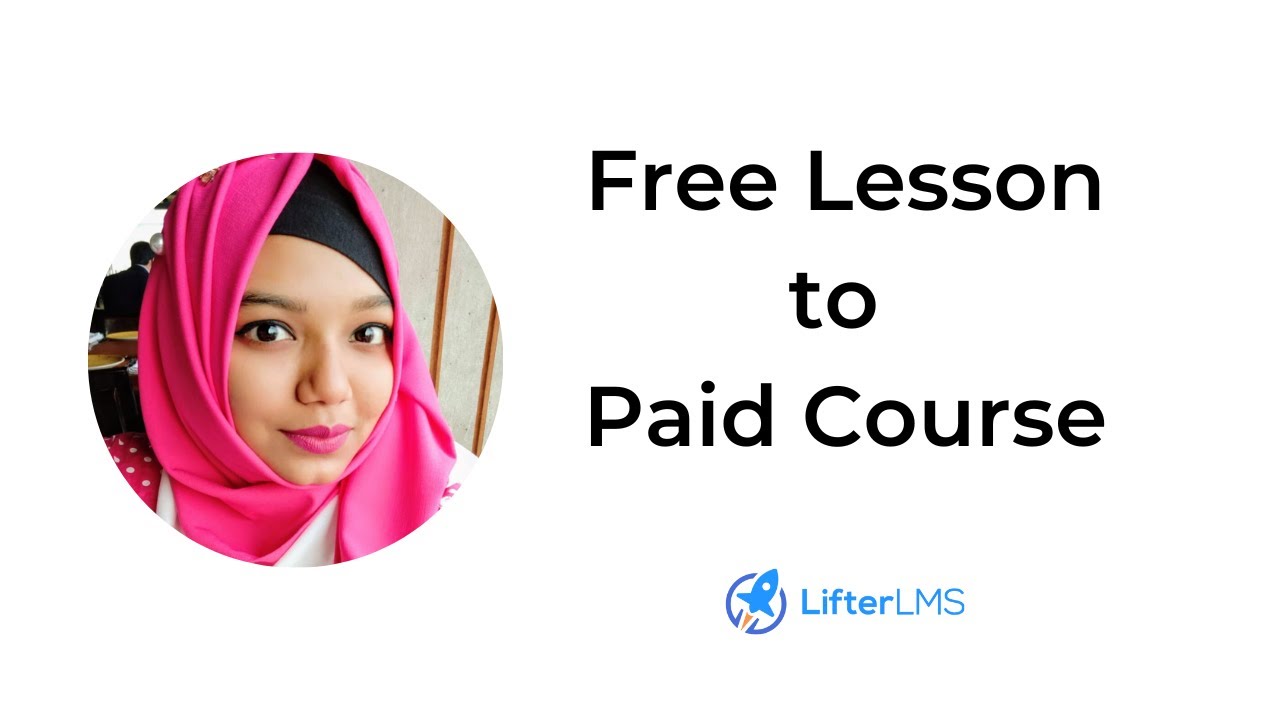 How to Add Free Lesson to Your Paid Course - YouTube