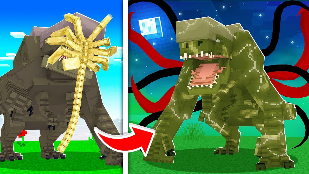 *NOVO* FACE HUGGER INFECTOU O D-REX no MINECRAFT (incrível) 😲 - YouTube