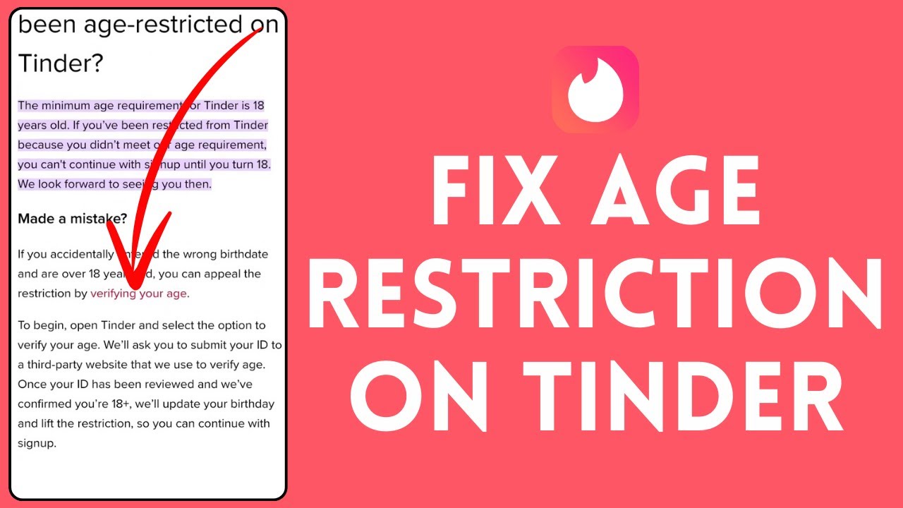 How to Fix Age Restriction on Tinder 2024 | Tinder Tutorail - YouTube