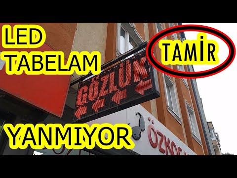 Kayan Yazı Led Tabela Tamiri Yaptık -P10 Panel Led Bakım Ve Onarımı