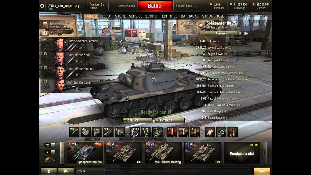 Patch 9.3 preview Spahpanzer Ru 251 - YouTube