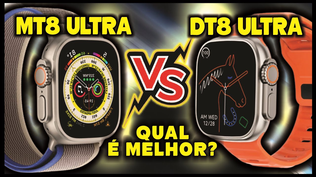 COMPARATIVO: Smartwatches DT8 ULTRA vs MT8 ULTRA - Qual vale mais a ...
