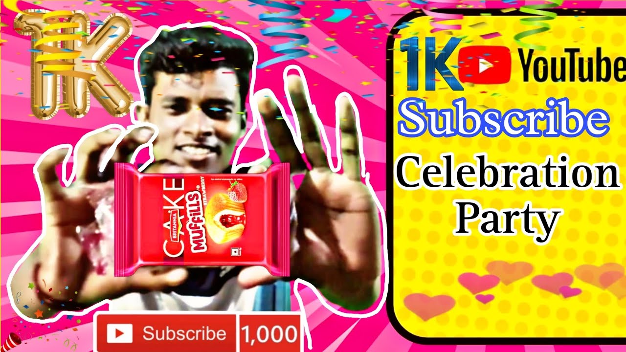 1K YouTube Subscribe Celebration || 5 Rupees Cake || Pintu Mirdha Vlog ...